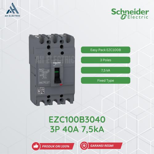 Jual SCHNEIDER EZC100B MCCB 40A 3P 3 PHASE 3 POLE 7,5 kA / MCCB SCHNEIDER / BREAKER / NFB ...