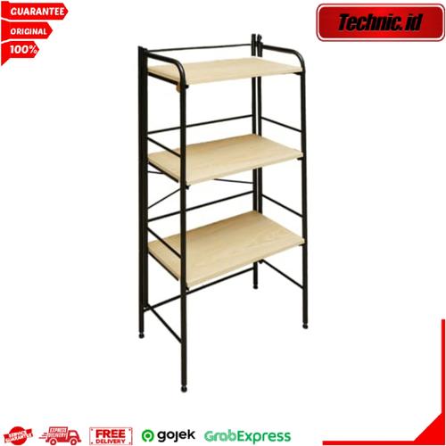 Jual Masterspace Rak Penyimpanan Lipat 3 Tingkat Motif Kayu Foldable ...