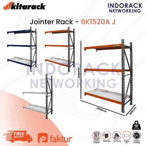 Jual Rak Gudang Besi 600kg per Layer Rack Gudang 2M P 1.5M Jointer Rak ...