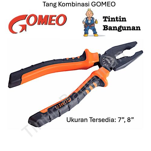 Jual Tang Kombinasi Gomeo 7”, 8” inch Gagang Karet Tang Potong Besi ...