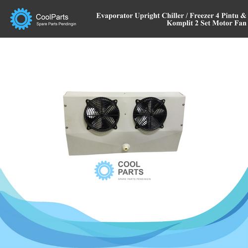 Jual Evaporator Up-Right Chiller/Freezer 4 Pintu & Komplit 2 Set Motor ...