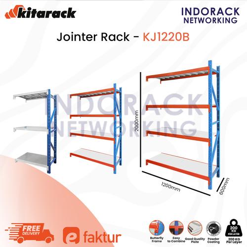 Promo KITARACK Light Duty KJ1220 Biru Rack Gudang 200KG / Layer Panjang ...