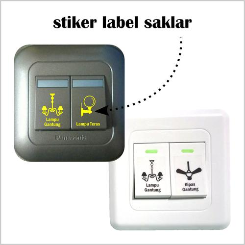 Jual Stiker Label Saklar Switch Transparant Warna Hitam dan Putih ...