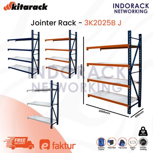 Jual Rak Gudang Besi 300kg per Layer Rack Gudang 2.5 Meter Jointer Biru ...