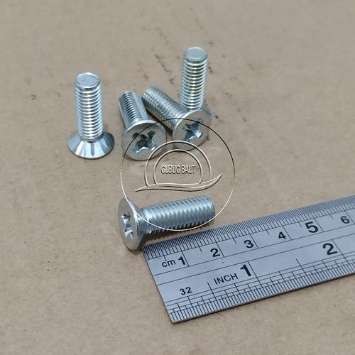 Jual BAUT JF M8 X 25 FLAT HEAD SEKRUP M8X25 PANJANG 2,5CM 2,5 CM BAUD 8 8X25 8 X 25 MM 25MM ...