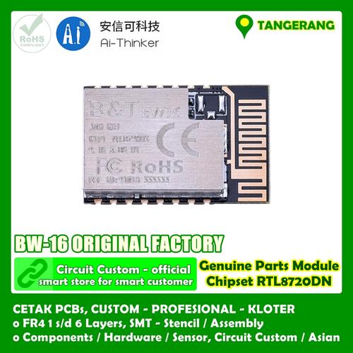 Jual Ai Thinker Modul WiFi Bluetooth BW 16 / BW16 Module WIFI+BLE5.0 ...