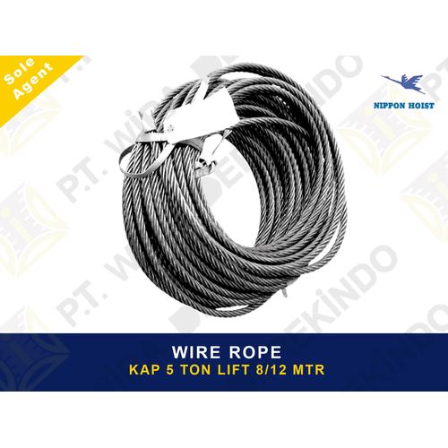 Jual Nippon Hoist Set Wire Rope Kap 5 Ton Lift 8/12 Mtr - Kab. Bekasi ...