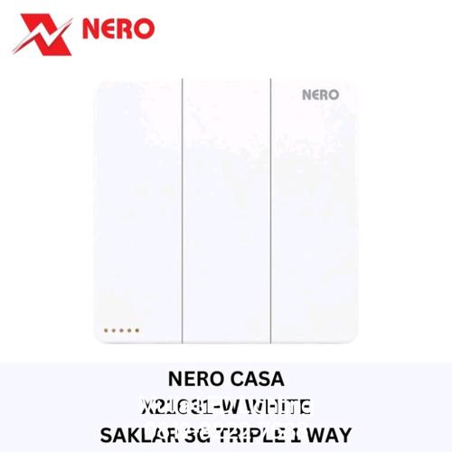 Jual Saklar Triple Nero Tipe Series Casa X2 X21031 3Gang Schuko Socket ...