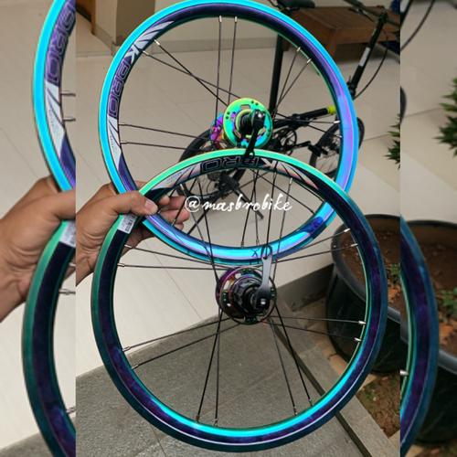 Jual Wheelset litepro kfun rainbow 16 349 discbrake litepro chameleon ...