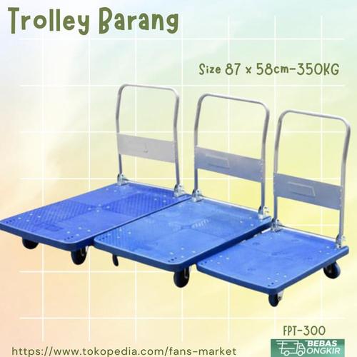 Jual ! TROLLEY BARANG LIPAT ALAT ANGKUT BARANG - TROLLI DORONG 350 KG ...