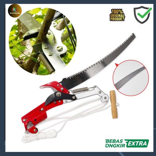 Promo Gunting Dahan Tarik Pisau Tali Pohon Multifungsi Gunting Pemetik Buah Tinggi Gergaji Tarik ...