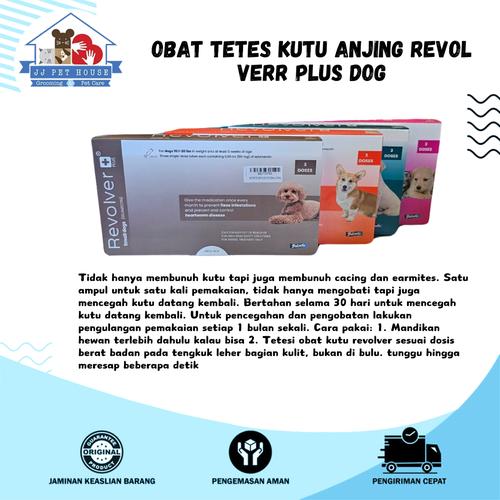 Jual OBAT TETES KUTU ANJING REVOL VERR PLUS DOG - 10-20KG - Kota ...