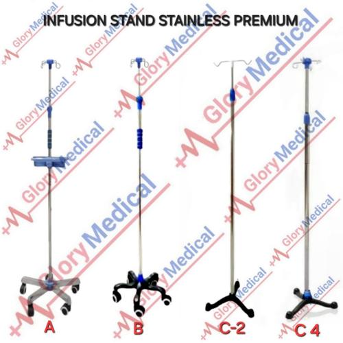 Jual Tiang Infus Standard Rumah Sakit Stainless Steel Type Premium A/B ...