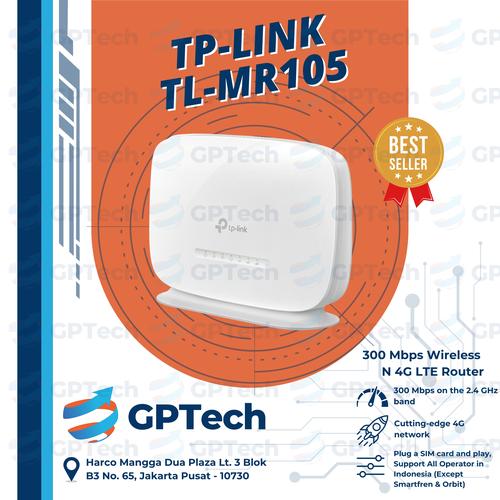 Jual TP-LINK TL-MR105 300 Mbps Wireless N 4G LTE Router Internal ...