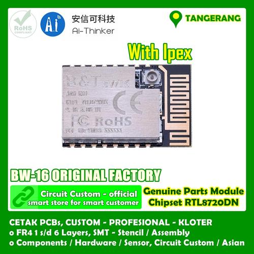 Jual Ai Thinker Modul WiFi Bluetooth BW 16 / BW16 Module WIFI+BLE5.0 ...