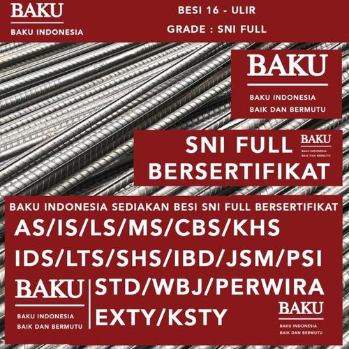 Jual Besi 16 D SNI Full / Besi 16 Ulir Full SNI / Besi Beton 16mm Ulir ...