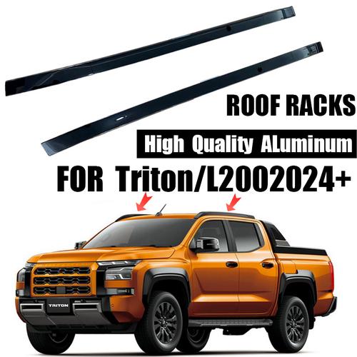 Jual Aluminum Roof Rail Rack Side Rail Bar Mitsubishi Triton 2024 2025 ...
