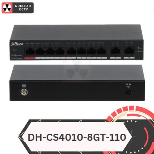 Jual DAHUA POE Switch 10 Port DH-CS4010-8GT-110 Cloud Managed Desktop Gigabit Switch with 8-Port ...