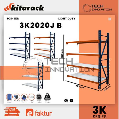 Jual Rak Gudang Light Duty 300KG / Layer Jointer Rak 200 x 60 x 200cm ...