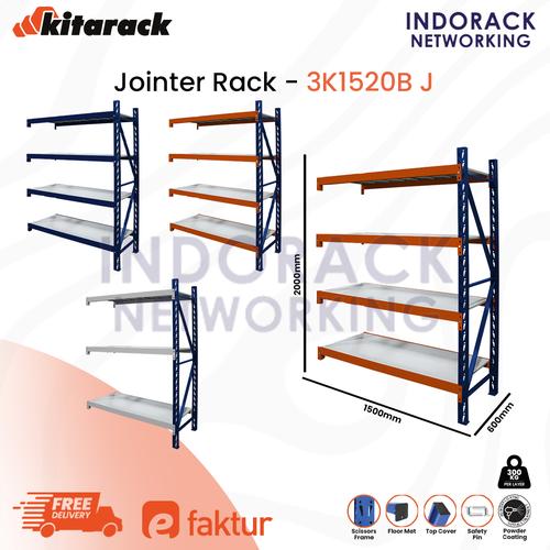 Jual Rak Gudang Besi 300kg per Layer Rack Gudang 2M P 1.5M Jointer Biru ...