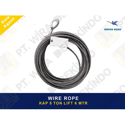 Jual Nippon Hoist Set Wire Rope Kap 5 Ton Lift 6 Mtr - Kab. Bekasi - PT ...