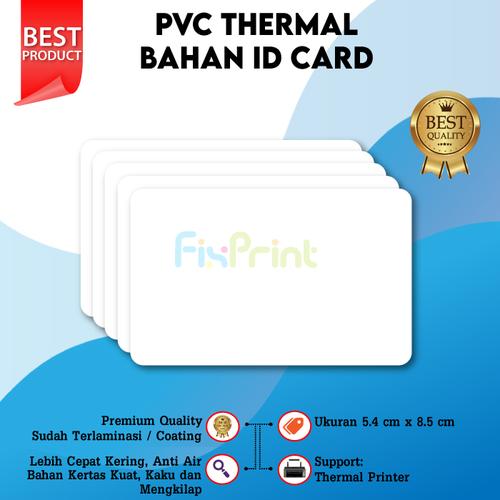 Jual Thermal PVC ID Card bahan 8,5cm x 5,4cm Blank PVC lembaran ...