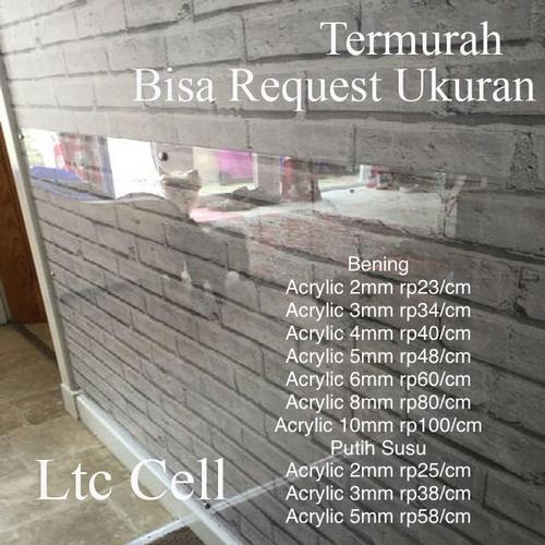 Jual Acrylic Bening Ukuran Bebas Pilih Sendiri Potongan Akrilik Custom ...