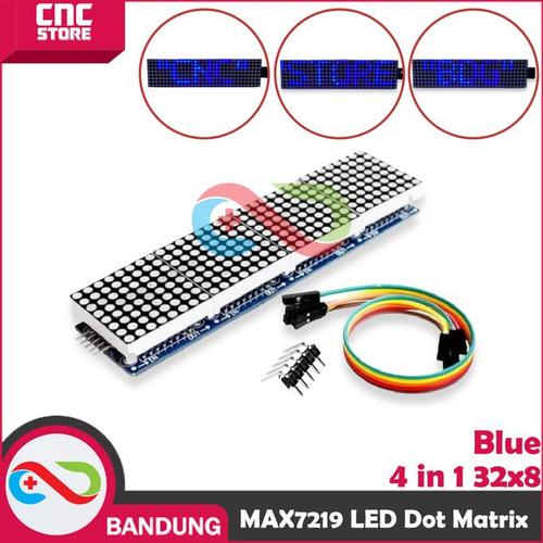 Jual MAX7219 LED DOT MATRIX MODULE 4-IN-1 32X8 RUNNING TEXT DISPLAY ...
