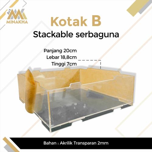 Jual Kotak serbaguna stackable, kotak susun, box organizer, box ...