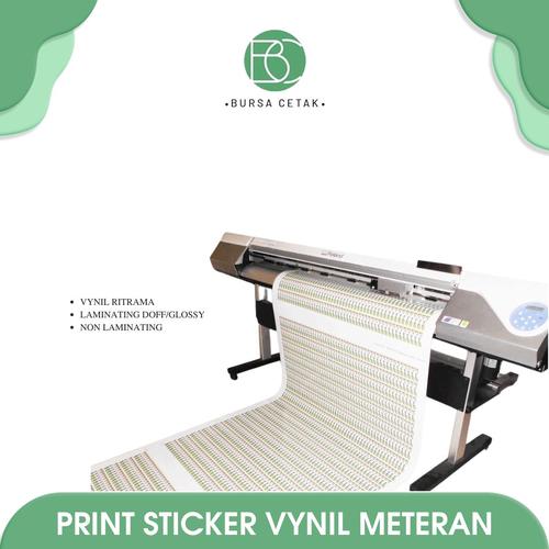 Jual Cetak Sticker Vinyl Indoor / Print Custom Sticker Meteran - Non ...