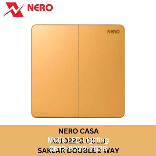 Jual Saklar Seri, Saklar Double Nero Tipe Series Casa X2 X21021 2Gang Schuko Socket 10AX 250V ...