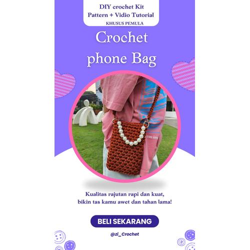 Jual Paket Tas Rajut, DIY Tas Rajut, benang rajut Macrame - Jakarta ...