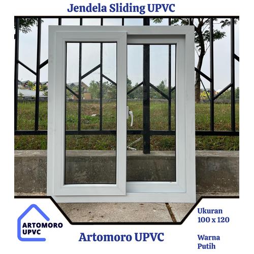 Jual Jendela Sliding 2 Daun UPVC - 100 x 120 - Jakarta Barat - ARTOMORO UPVC | Tokopedia