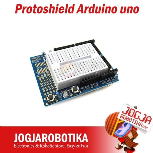 Jual Protoshield For Arduinoo UNO R3 CH340 Proto Shield Prototype Prototipe with Mini Breadboard ...