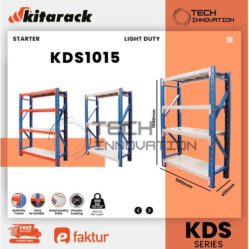Jual KITARACK Starter Rack KDS1015 Rak Gudang Besi 200KG Series Panjang ...