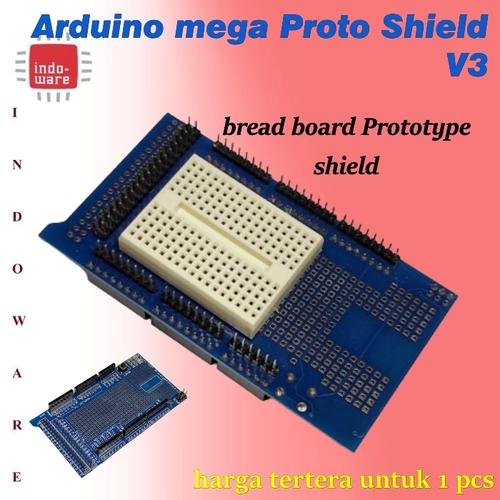 Jual Arduino mega Proto Shield V3 protoshield breadbard project bread ...