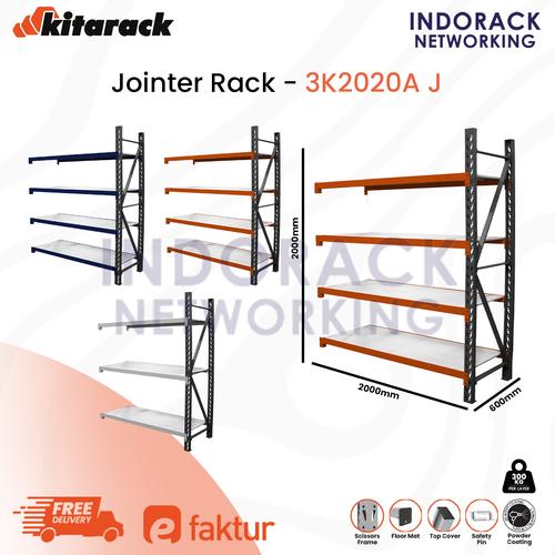 Jual Rak Gudang Besi 300kg per Layer Rack Gudang 2 Meter Jointer Abu ...