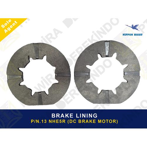 Jual Nippon Hoist NH Brake Lining/Kampas Rem Kap 5 Ton Wire Rope Hoist ...