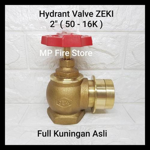 Jual Kran Hidran Hydrant Valve Pemadam Zeki 2 In 16K Full Kuningan ...