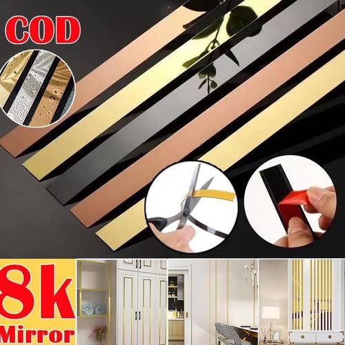 Jual 3/5M LIST PLAT STRIP MIRROR/STICKER PEMBATAS NAT KERAMIK/STIKER ...