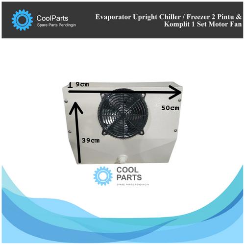 Jual Evaporator Up-Right Chiller/Freezer 2 Pintu & Komplit 1 Set Motor ...