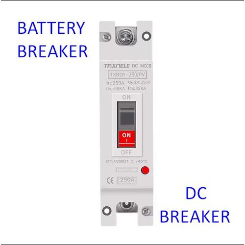 Jual MCCB DC 1P Taxnele Breaker Pengaman Arus DC 100-500A - 150A - Kab ...