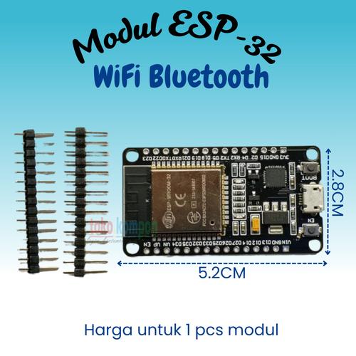 Jual ESP32 ESP-32 Modul ESP 32 WROOM-32U WIFI BLUETOOTH DEVELOPMENT ...