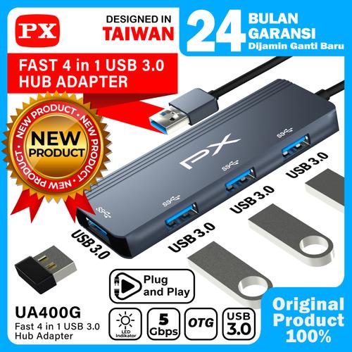 Promo USB Hub Converter USB 3.0 Connector Adaptor Laptop 4 in 1 PX ...