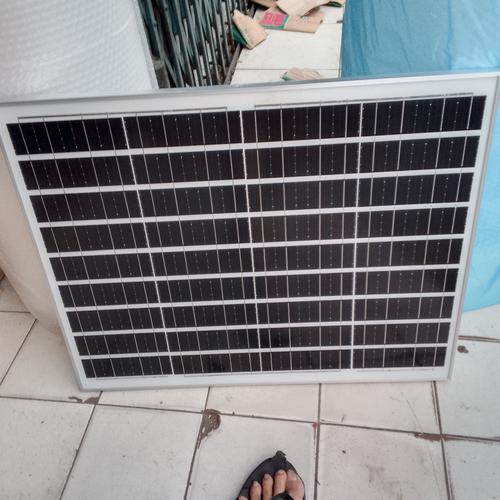 Jual Solar Panel 50W Papan Tenaga Surya Charger Baterai HP Powerbank ...