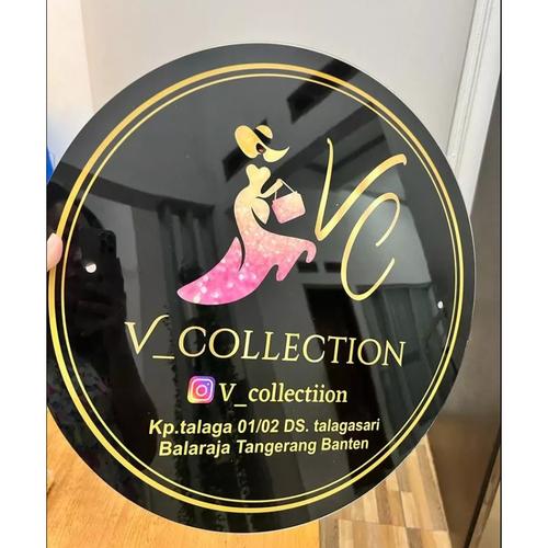 Jual Plang nama toko Bulat, Plang nama ruangan, plang nama akrilik ...