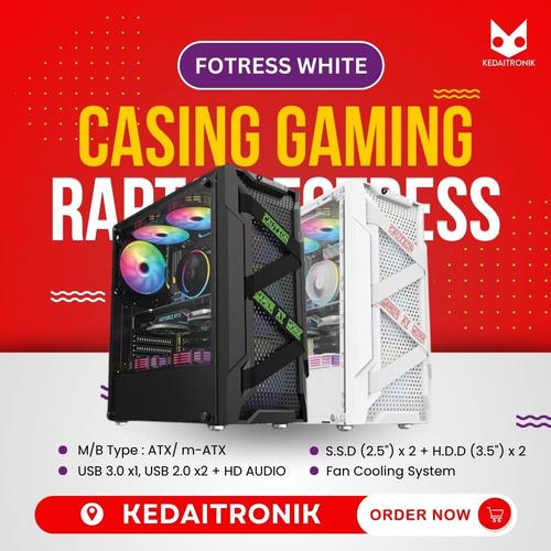Jual Casing Gaming PC Raptor Fotress Tempered glass INCLUDE 3 FAN ...