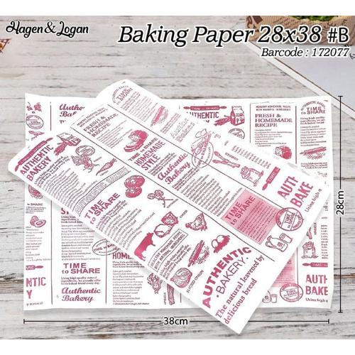 Jual Baking Paper Motif 28 x 38 / Wax Paper / Kertas Pembungkus Makanan ...