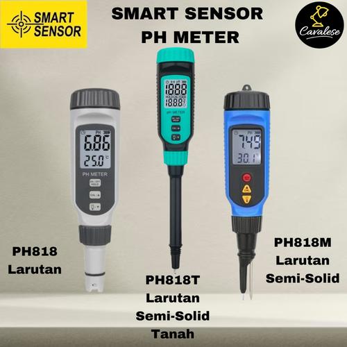 Promo SMART SENSOR pH Meter + Temperature Meter Easy to Use Portable ...