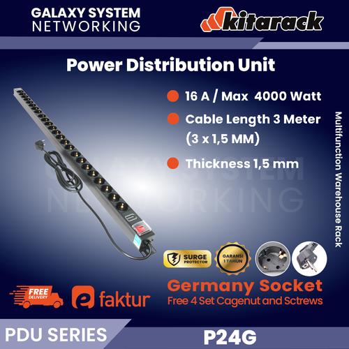 Jual Stop Kontak P24G Power Distribution Unit 24 Outlet Germany Socket ...